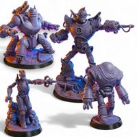 Robotron Bundle - Post Apocalyptic Inspired - Miniature Set - Resin 3D ...