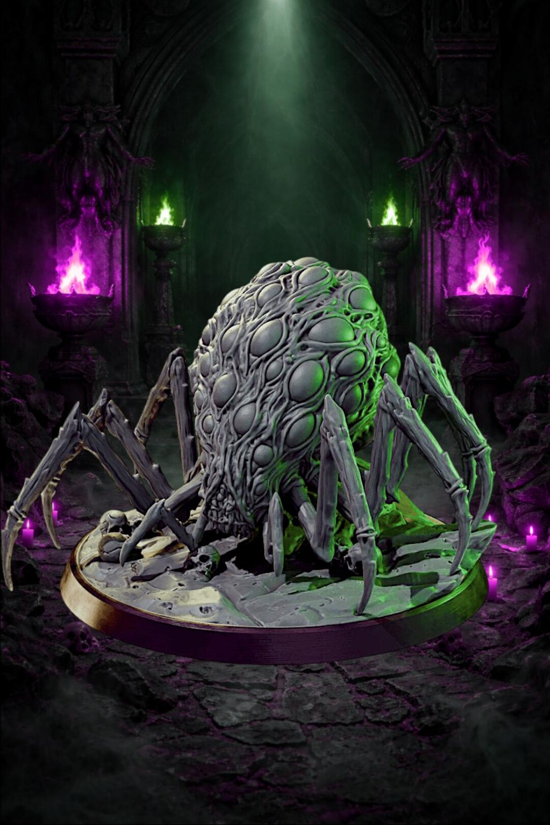 Eldritch Spider Monster Miniature Dark Fantasy Horror Resin Creature ...