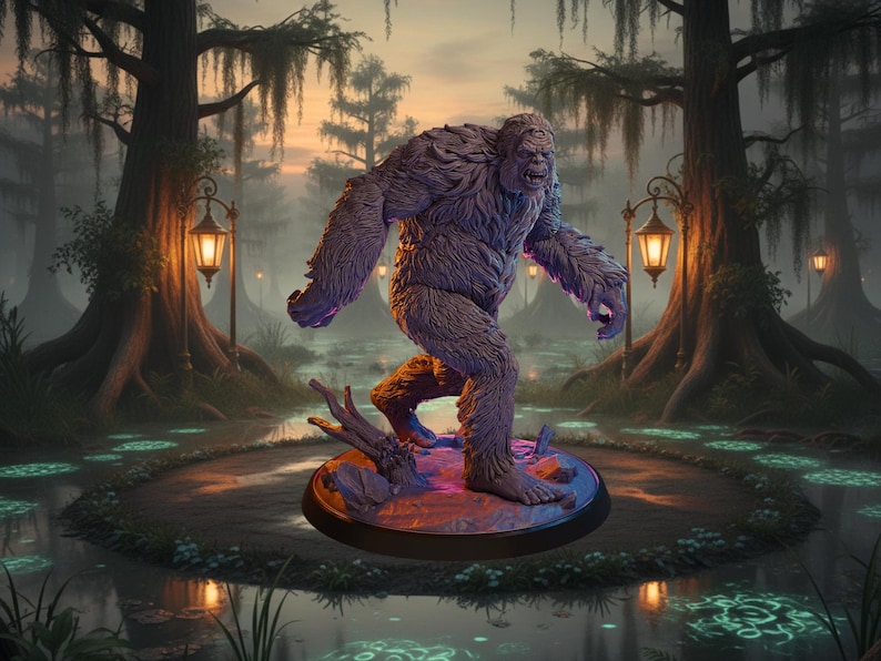 Bigfoot Miniature – Sasquatch Cryptid Resin Model for Tabletop Rpgs ...