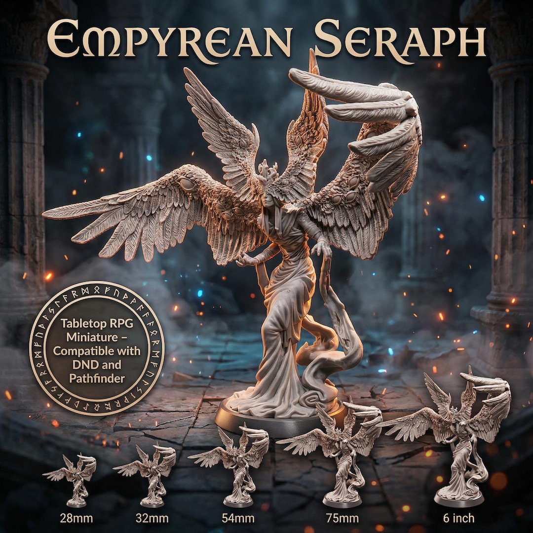 Celestial Angel Miniature | Divine Winged Guardian Statue | Holy ...