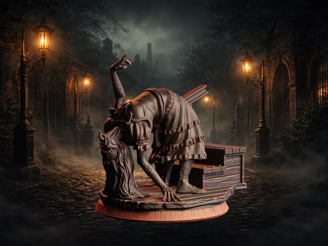Exorcist Spider Walk Miniature | Possessed Girl Horror Diorama | Creepy ...
