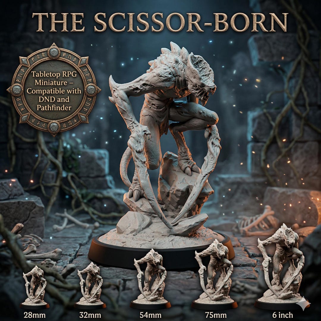 Monster Miniature Horror Creature Aberration Boss Dark Fantasy Tabletop ...