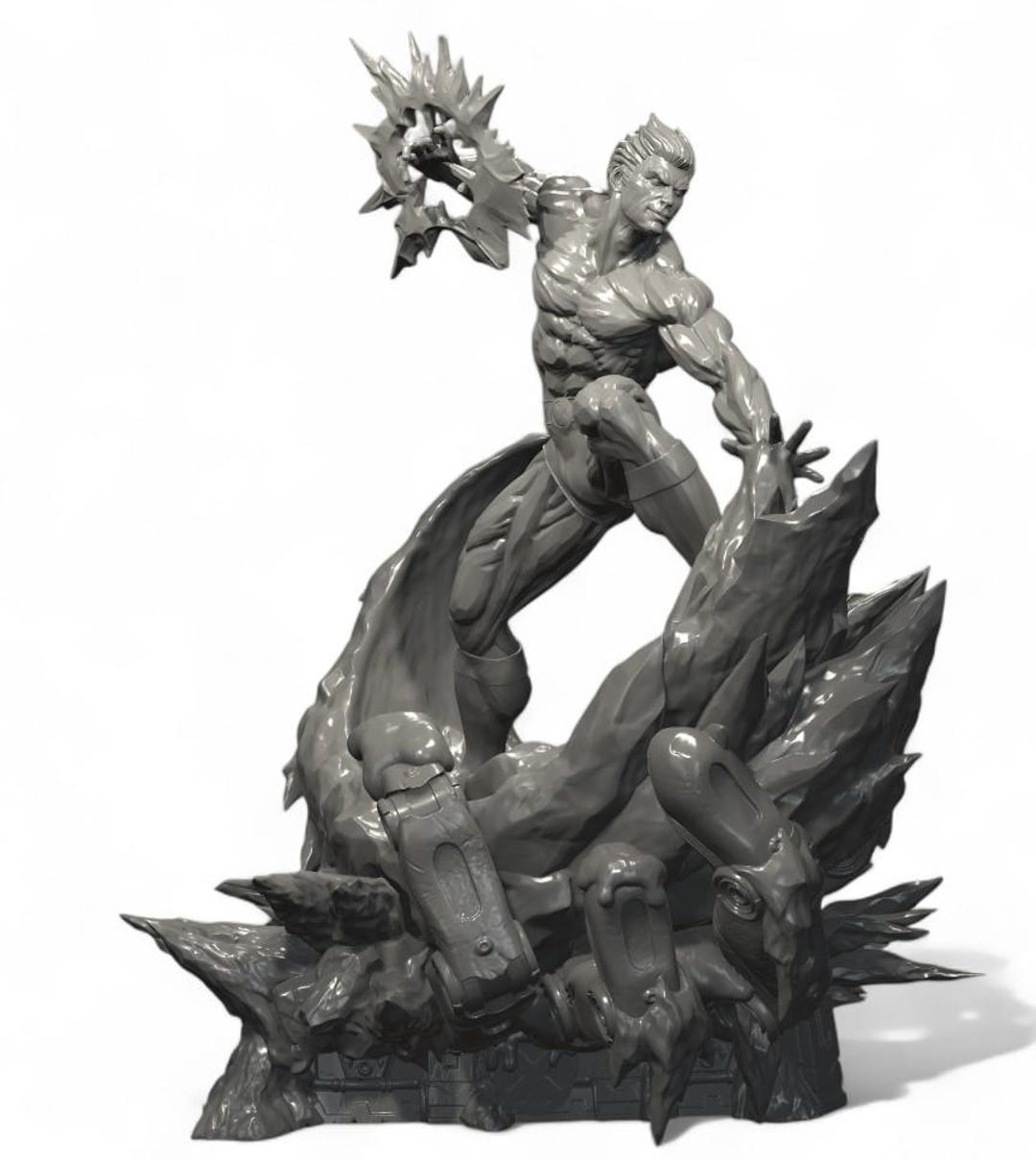 Marvel X-men Iceman Resin Statue – Dynamic Ice Blast Collectible Figure ...