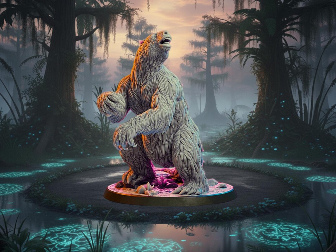 Giant Dire Sloth Miniature – Massive Fantasy Beast for Dnd RPG ...
