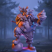Corrupted Clown With Flail - Etsy