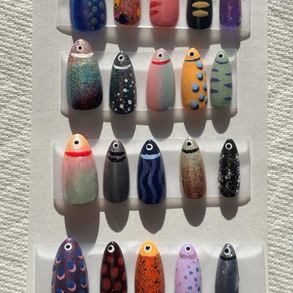 Fishing Lure Nails - Etsy