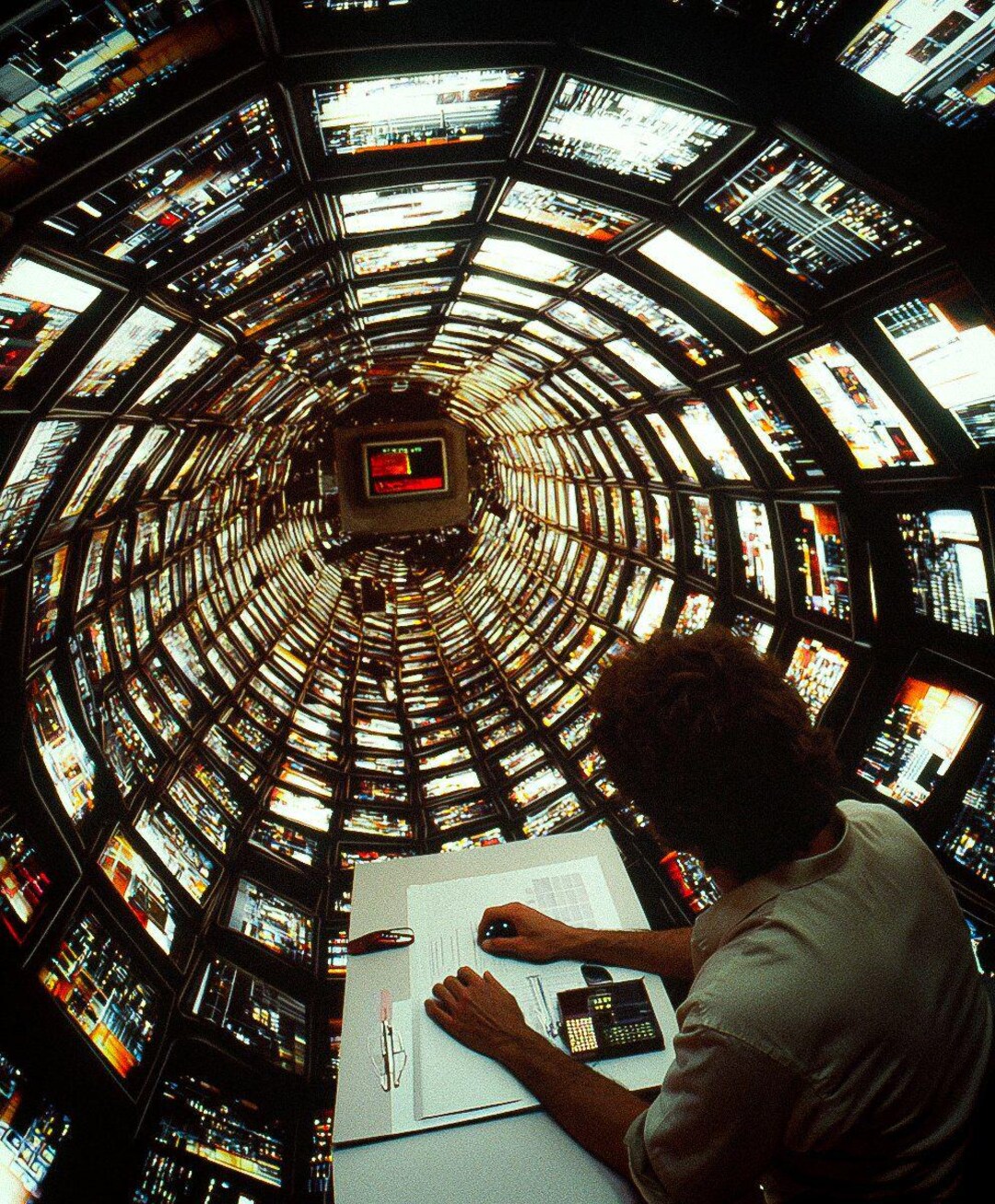 Futuristic Space Control Room - 2001: A Space Odyssey Style - A3 Poster ...
