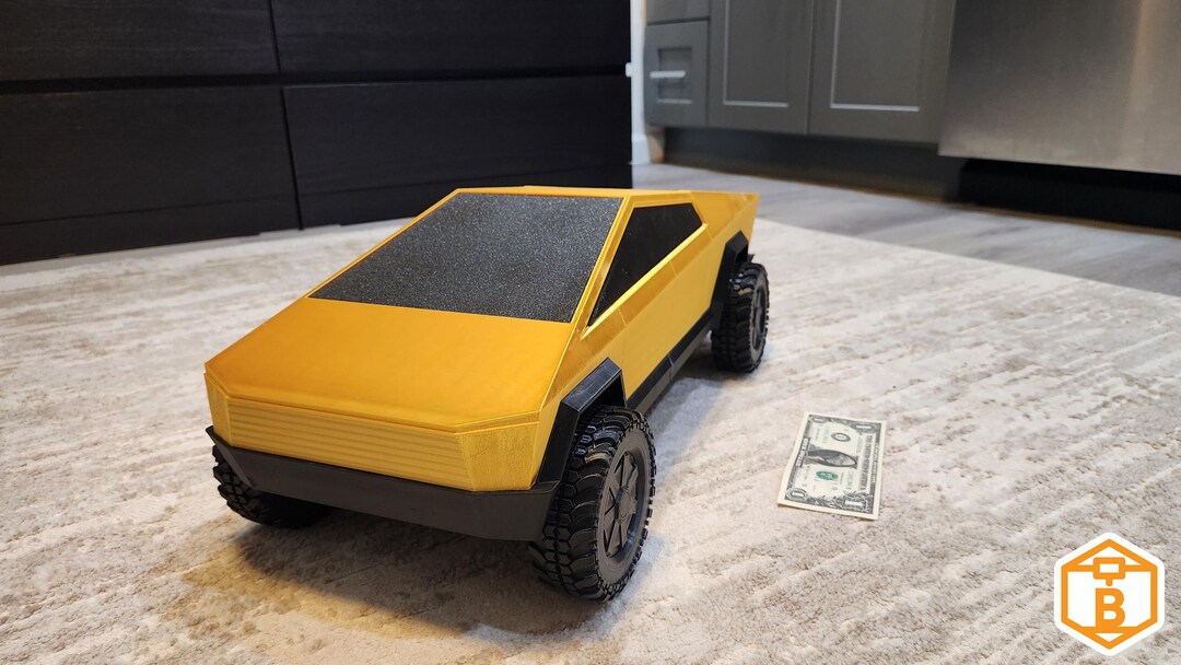 HUGE CYBERTRUCK 3D Printed Model Car With Rolling Wheels, Custom ...