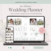 Simple Wedding Guest Template Excel File - Spreadsheet Digital Download ...