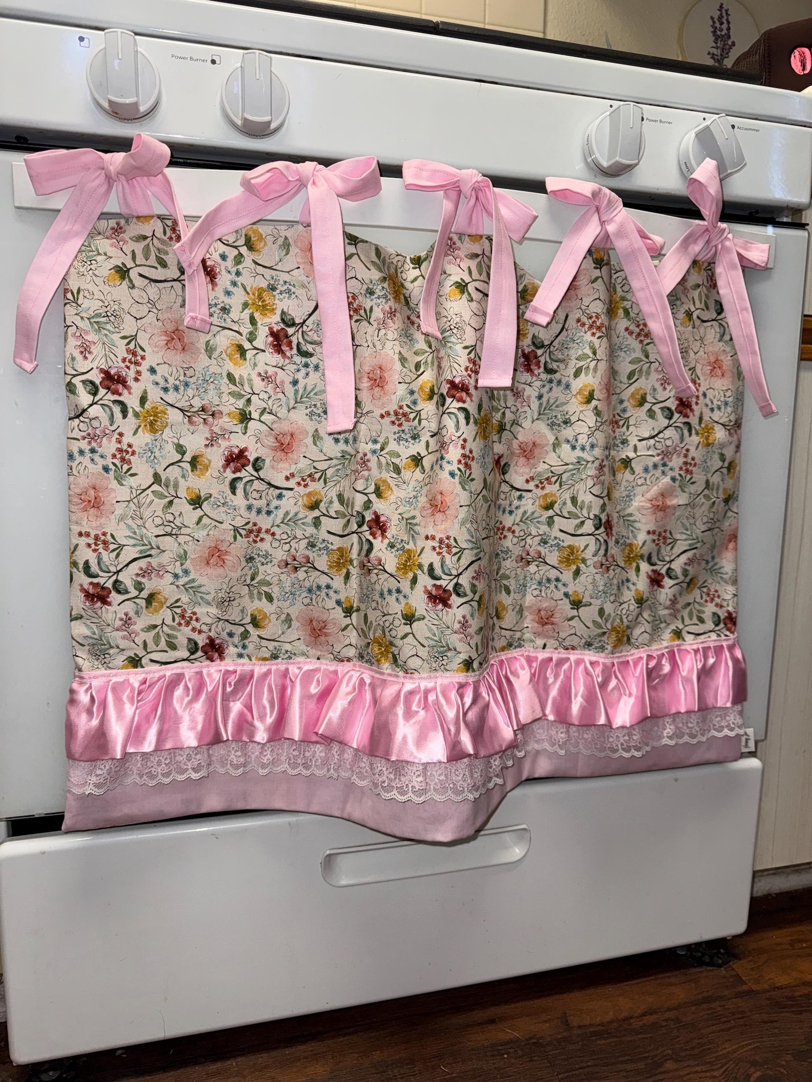 Hand-sewn | Vintage Inspired Style Oven Decor | Custom Fabric Door ...