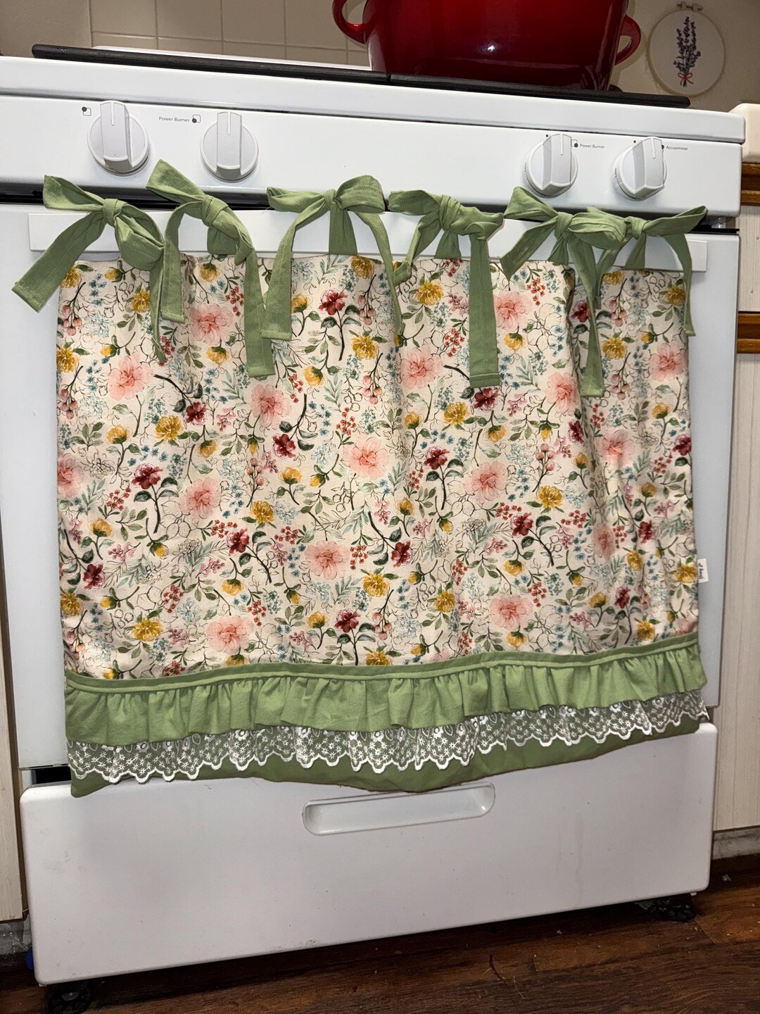 Hand-sewn | Vintage Inspired Style Oven Decor | Custom Fabric Door ...