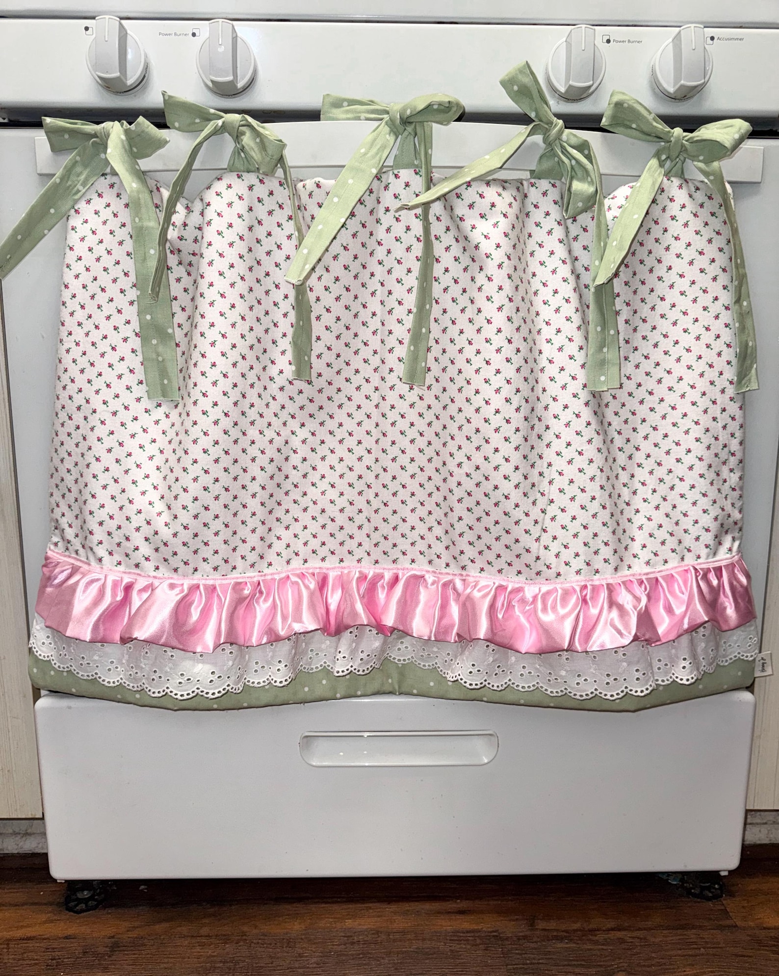 Hand-sewn | Vintage Inspired Style Oven Decor | Custom Fabric Door ...