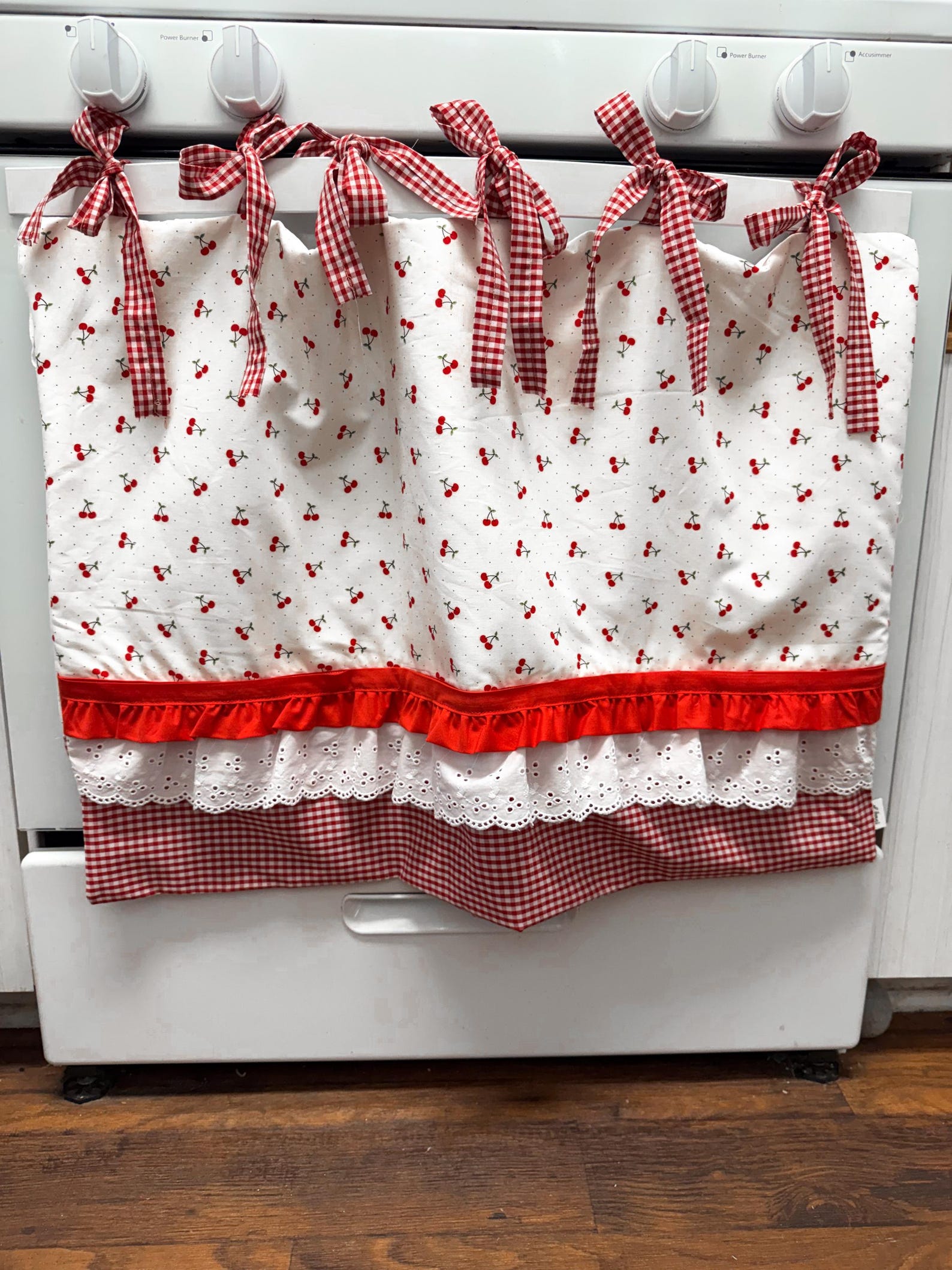 Hand-sewn | Vintage Inspired Style Oven Decor | Custom Fabric Door ...