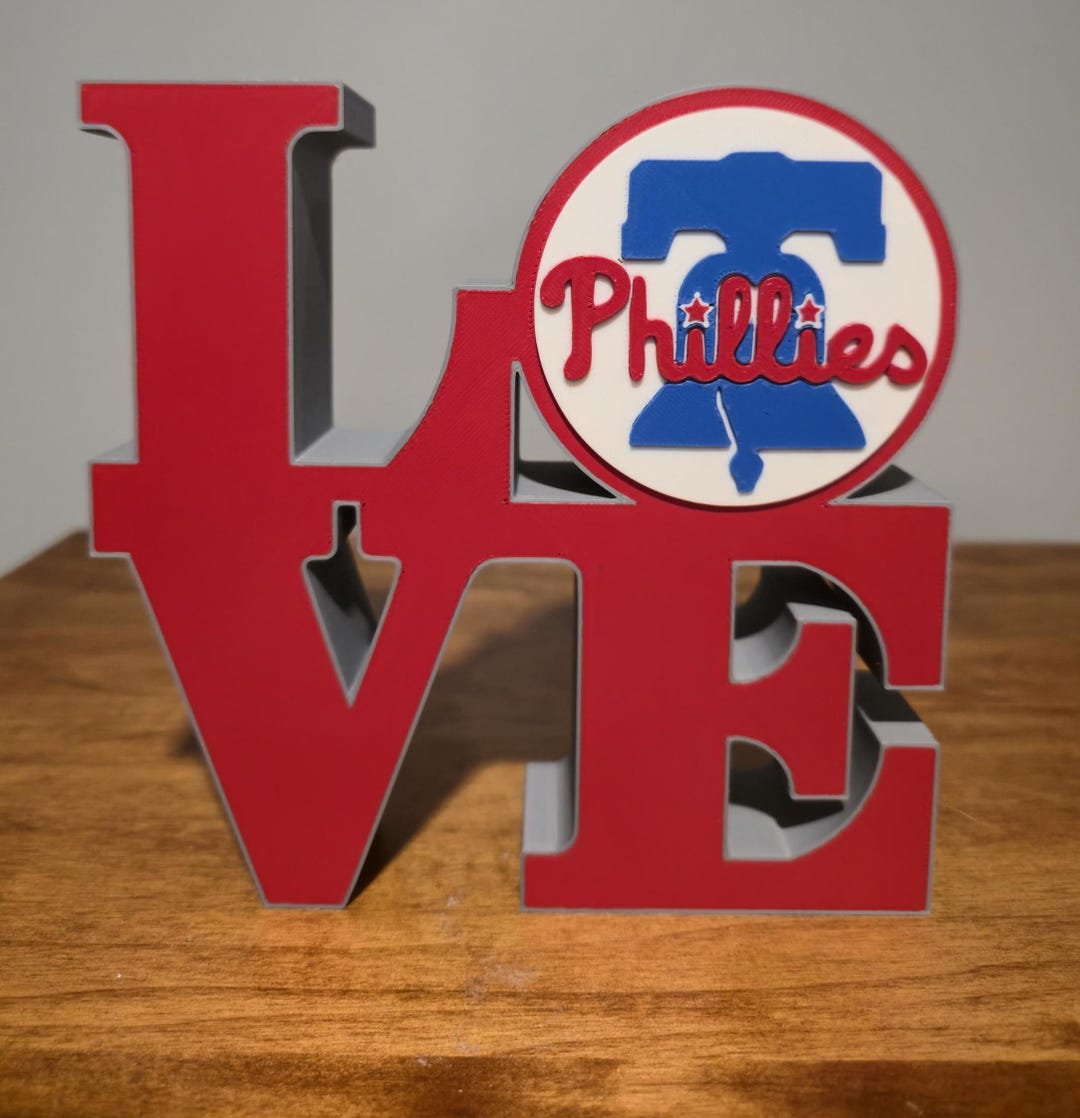 Phillies LOVE Sign | Philadelphia Phillies Decor | Liberty Bell ...