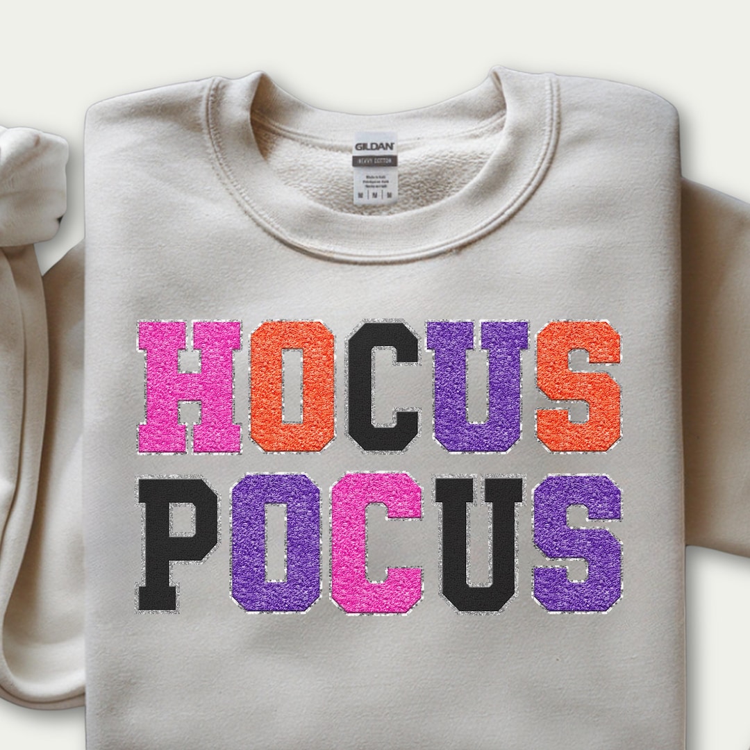 Hocus Pocus PNG: Retro Varsity Letter Patch Design (digital Download ...