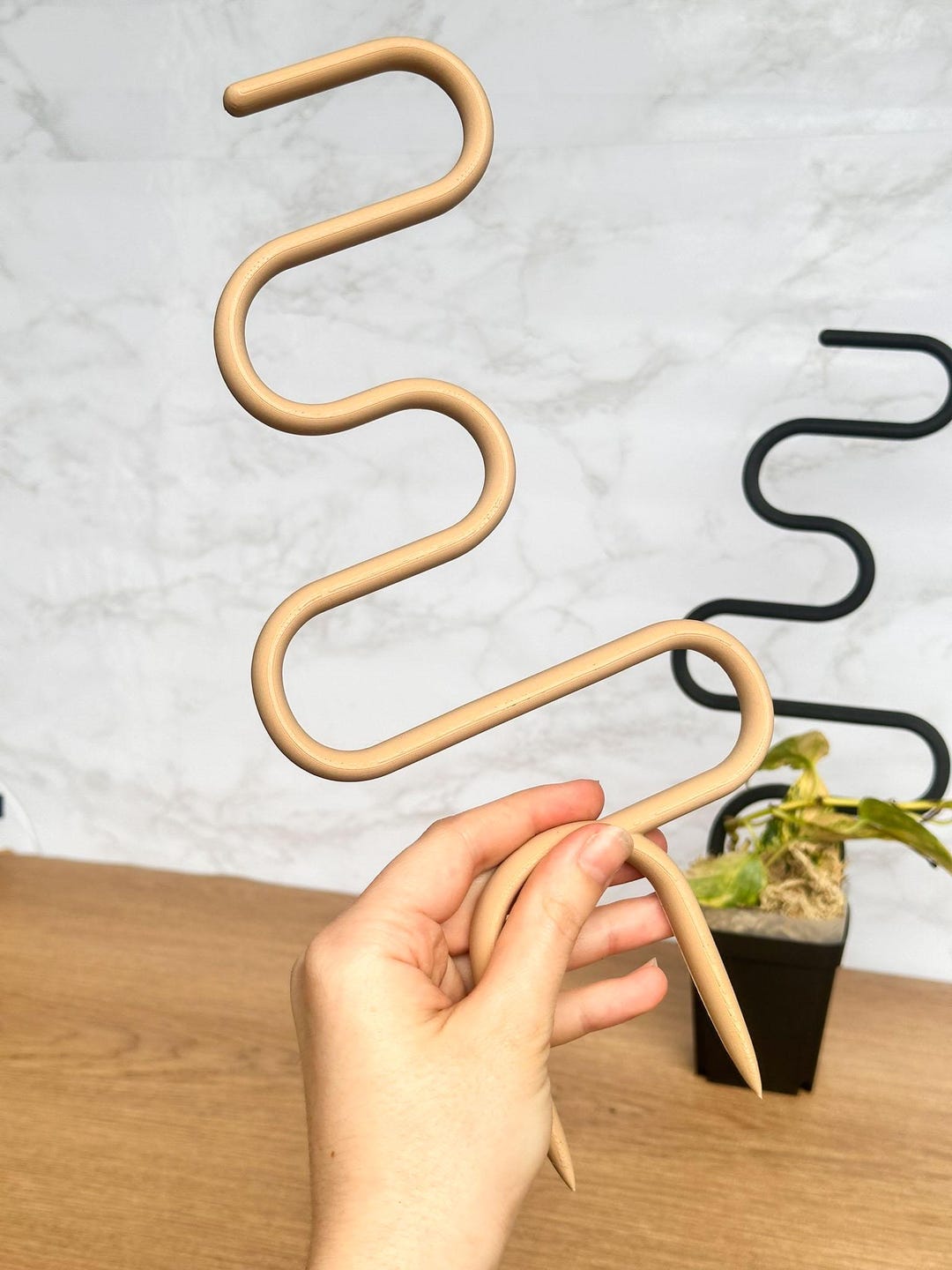 3D Printed Wavey Trellis for Trailing Vining Plants - Etsy