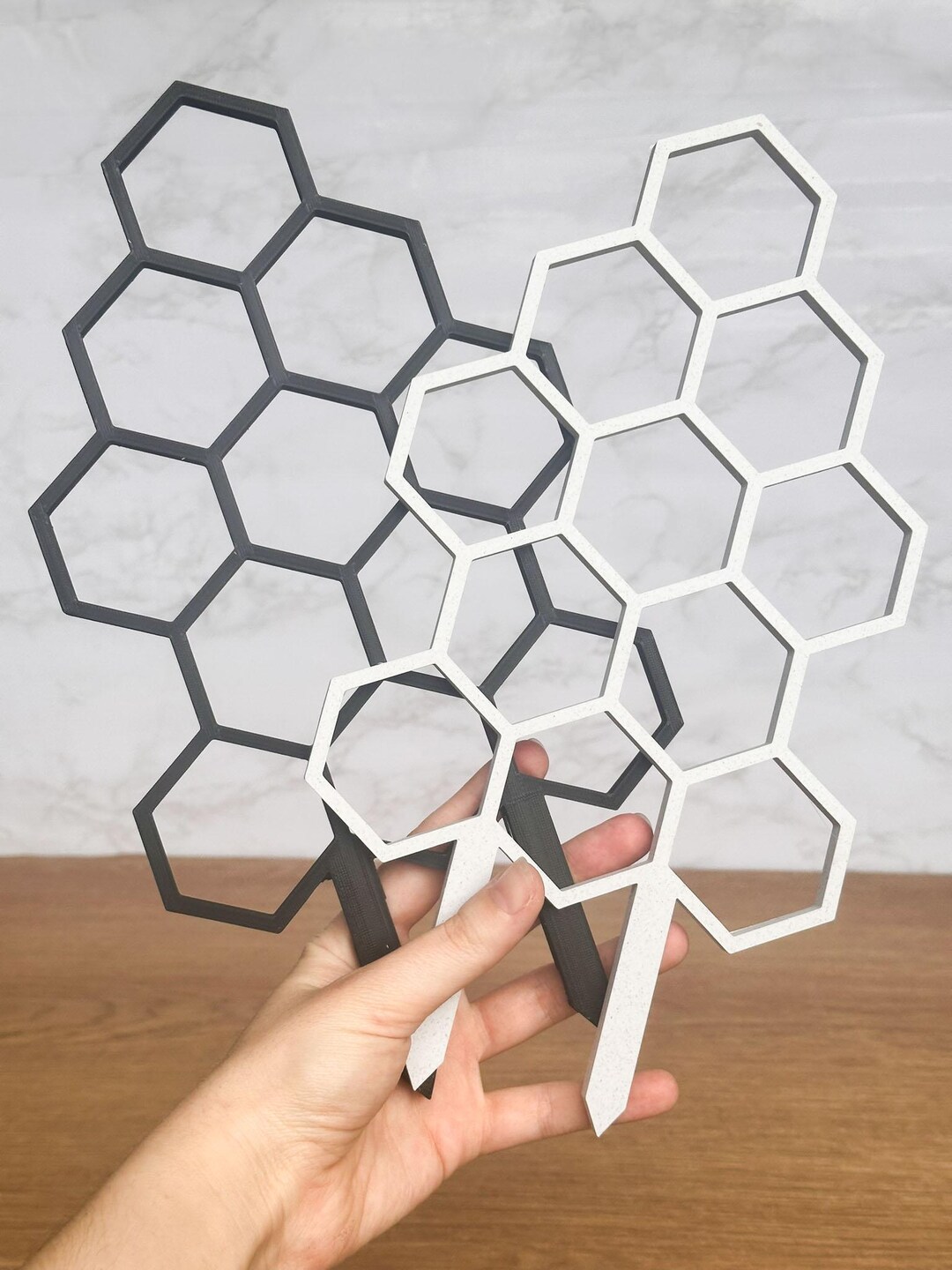 3D Printed Hexagon Trellis for Trailing Vining Plants - Etsy