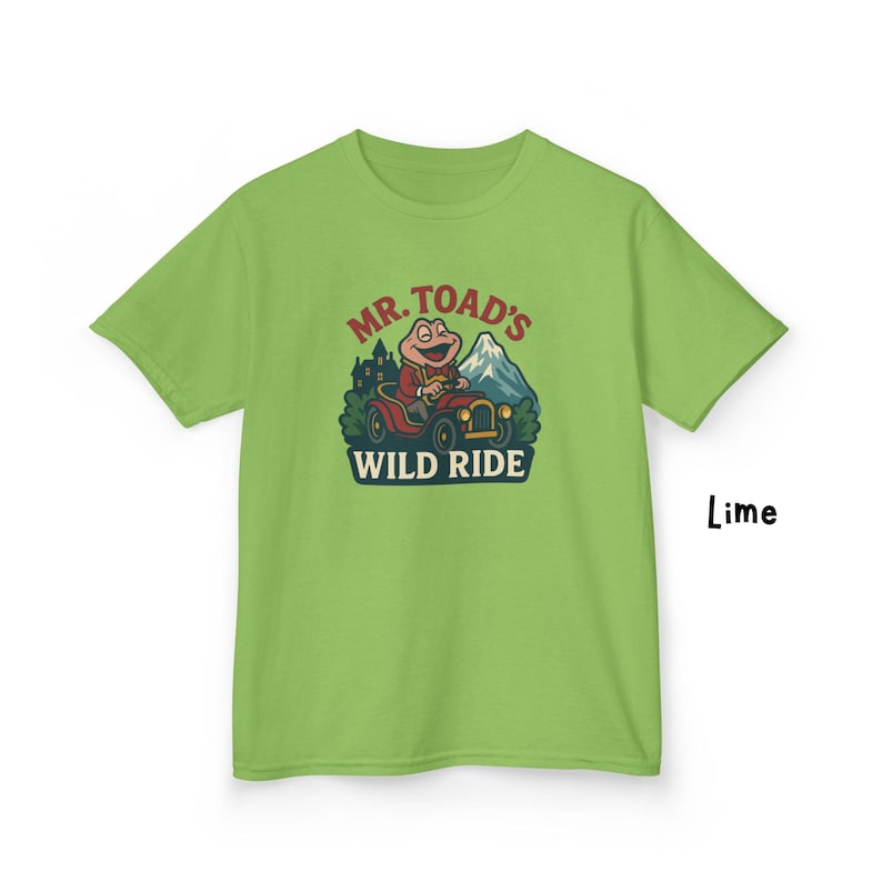 Mr. Toads Wild Ride Kids Tee | Disney Theme, Vintage Ride Design - Etsy