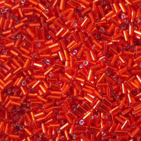 Red Bugle Beads - Etsy