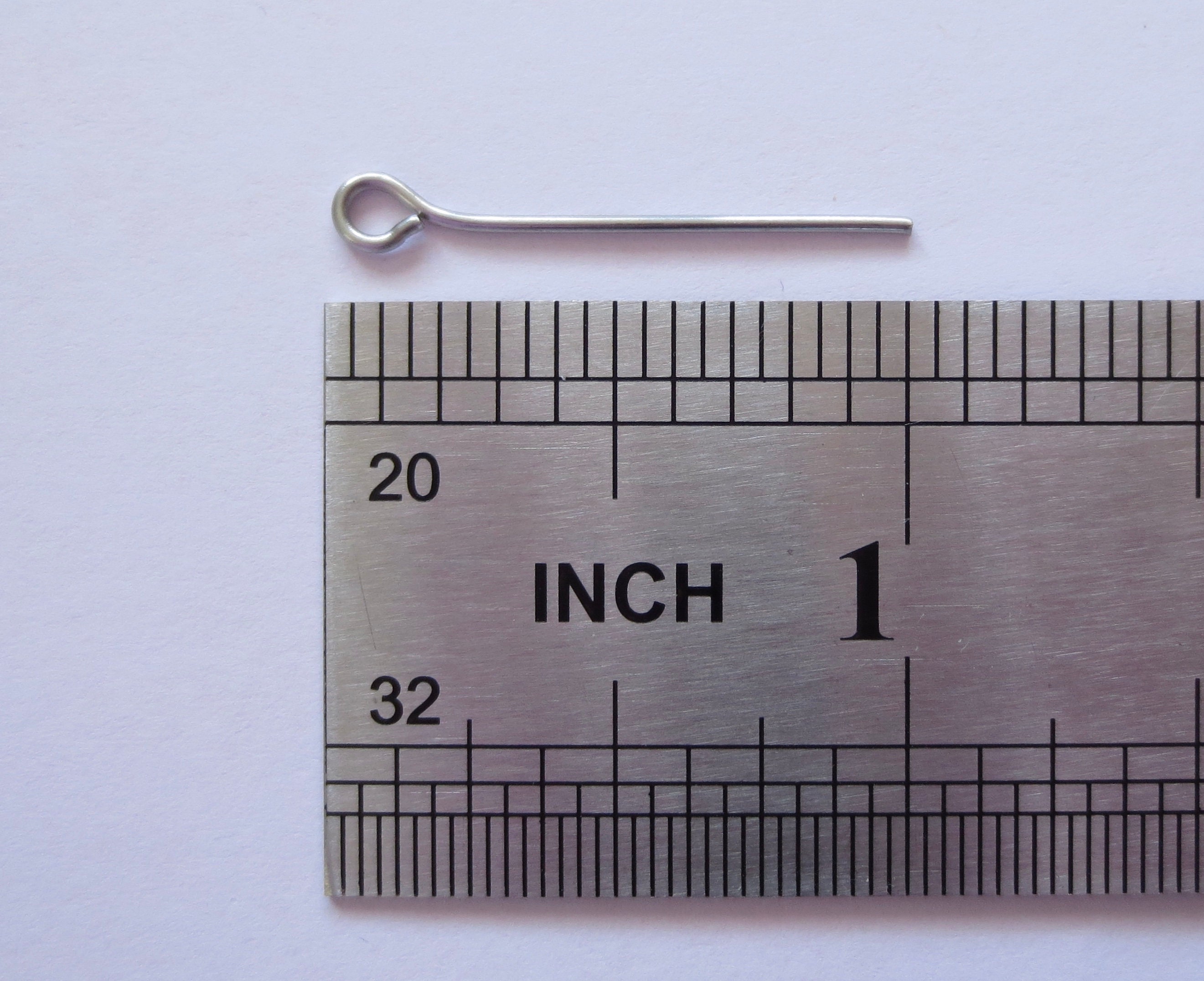 Stainless Steel Eye Pins - 25 Mm - 20 GAUGE - Select 100, 200 or 500 ...