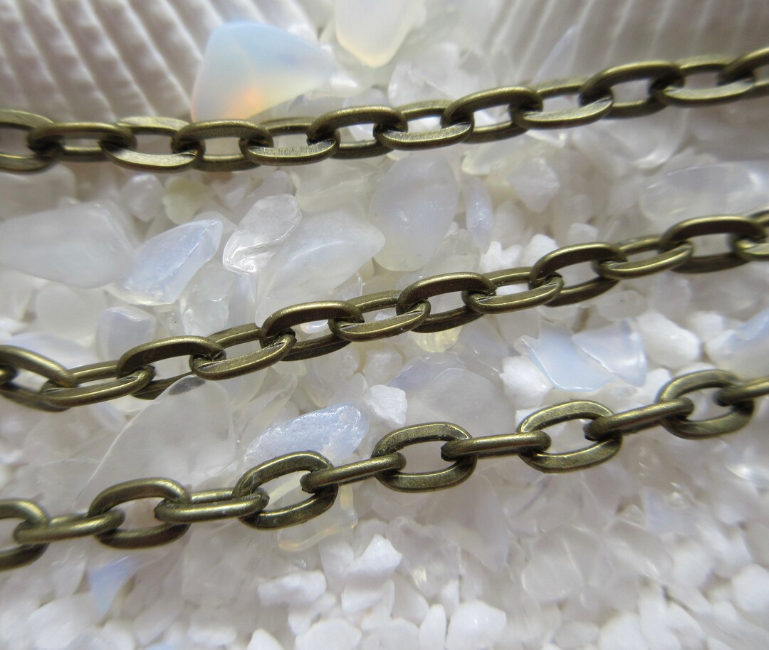 Iron Antique Bronze Cable Chain - 5.9 X 3.9 Mm - Sold by the Meter ...