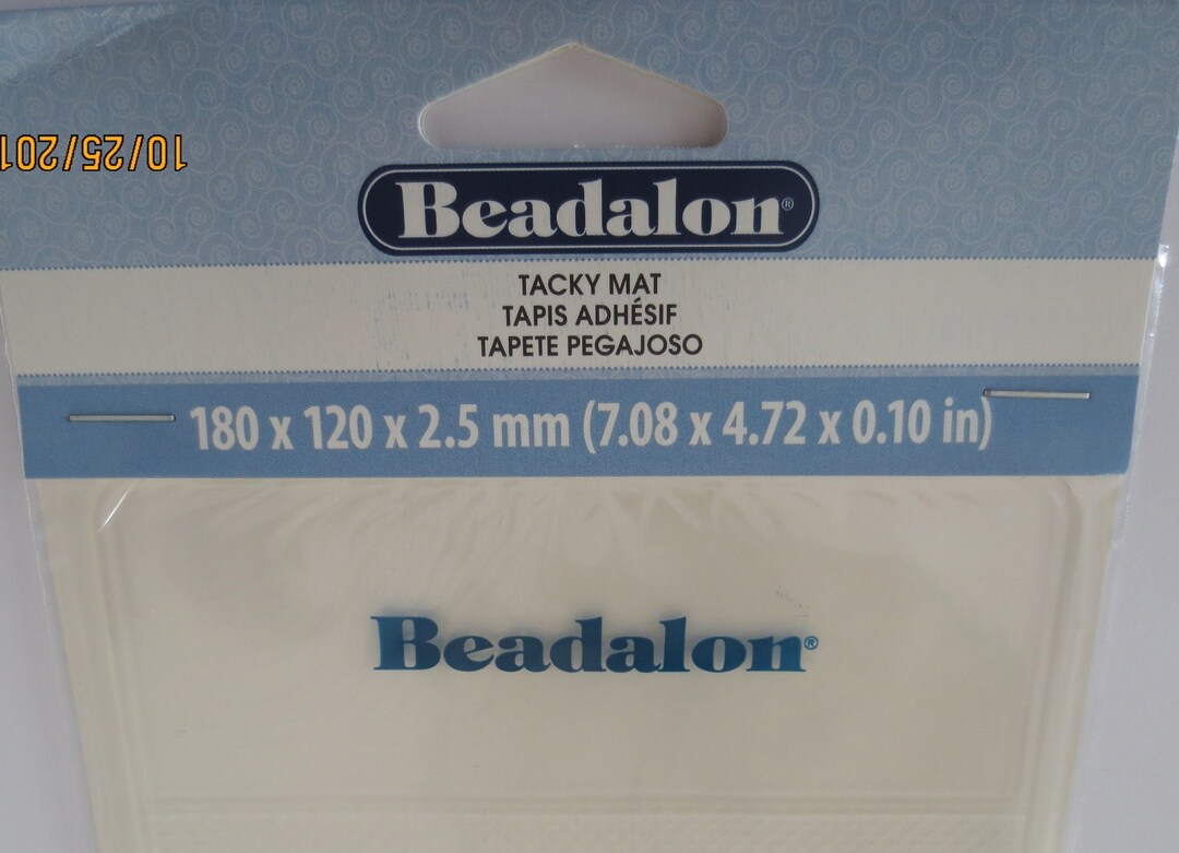 Beadalon Tacky Bead Mat - Clear - 7.08 X 4.72 Inch (180 X 120mm) - 1 ...