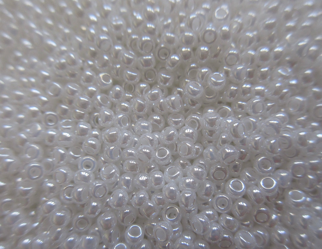 Miyuki Seed Beads - White Pearl Ceylon - Size 11/0 - Select 10, 15 or ...