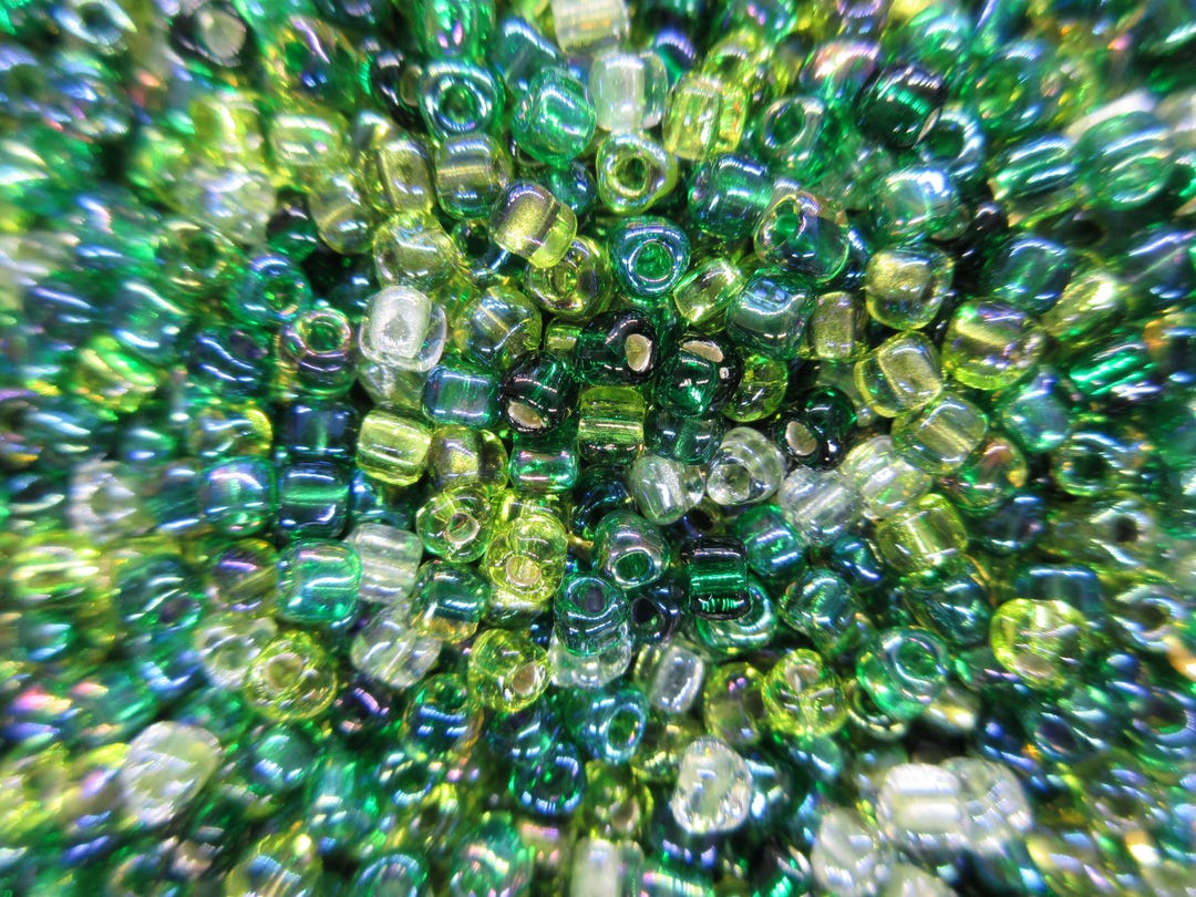 Miyuki TRI Beads - Evergreen Mix - Size 8/0 - Select 10, 15 or 30 Grams ...