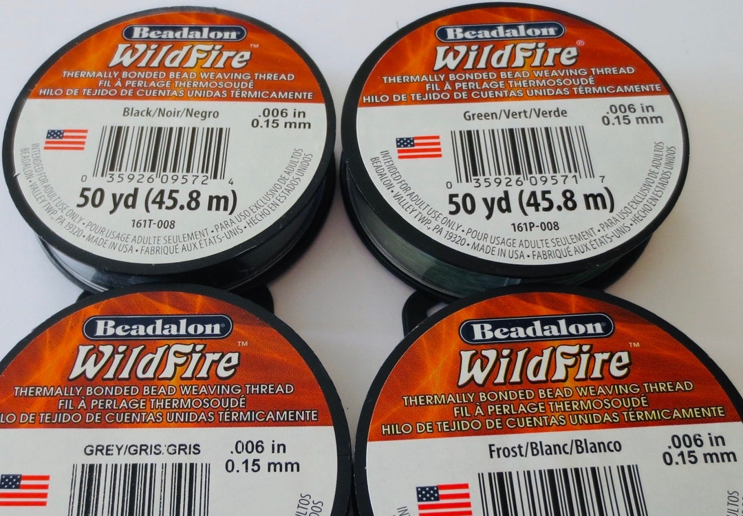 Beadalon Wildfire Beading Thread - 50 Yard Spool - Choice of Colors - Etsy