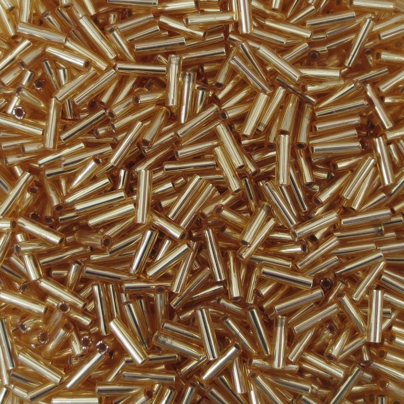 Gold Bugle Beads - Etsy