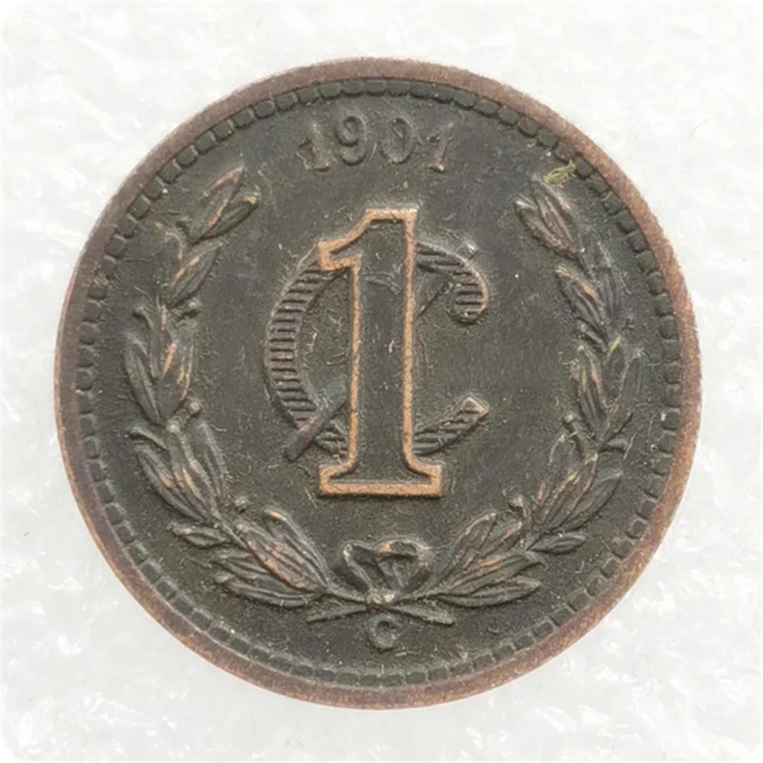 1901 Mexican 1 Centavo. World Coin Collection, Mexican Currency, Latin ...