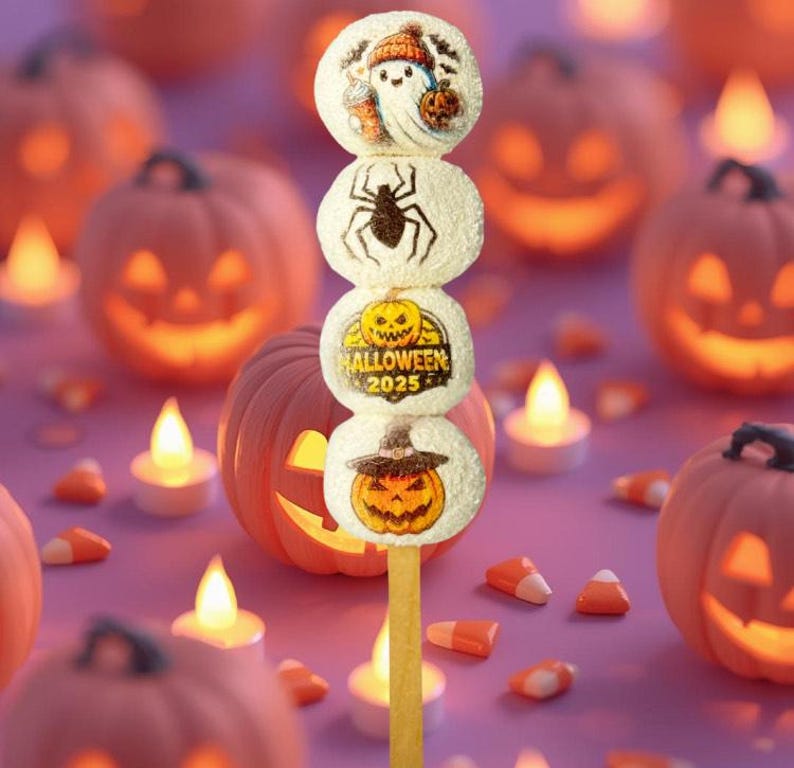 Halloween Marshmallow Pops: Spooky Ghost & Pumpkin Treats - Etsy
