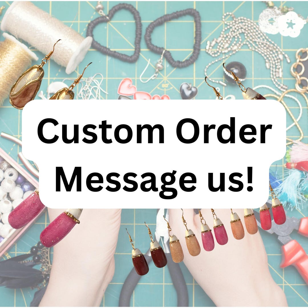 Custom Design Press on Nails {orders Message Us!} - Etsy