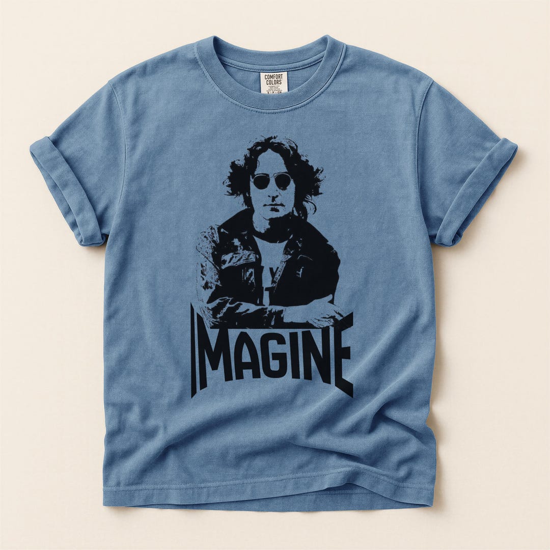 Classic Rock Band T-shirt, Imagine John Lennon (unisex, Relaxed Fit) - Etsy