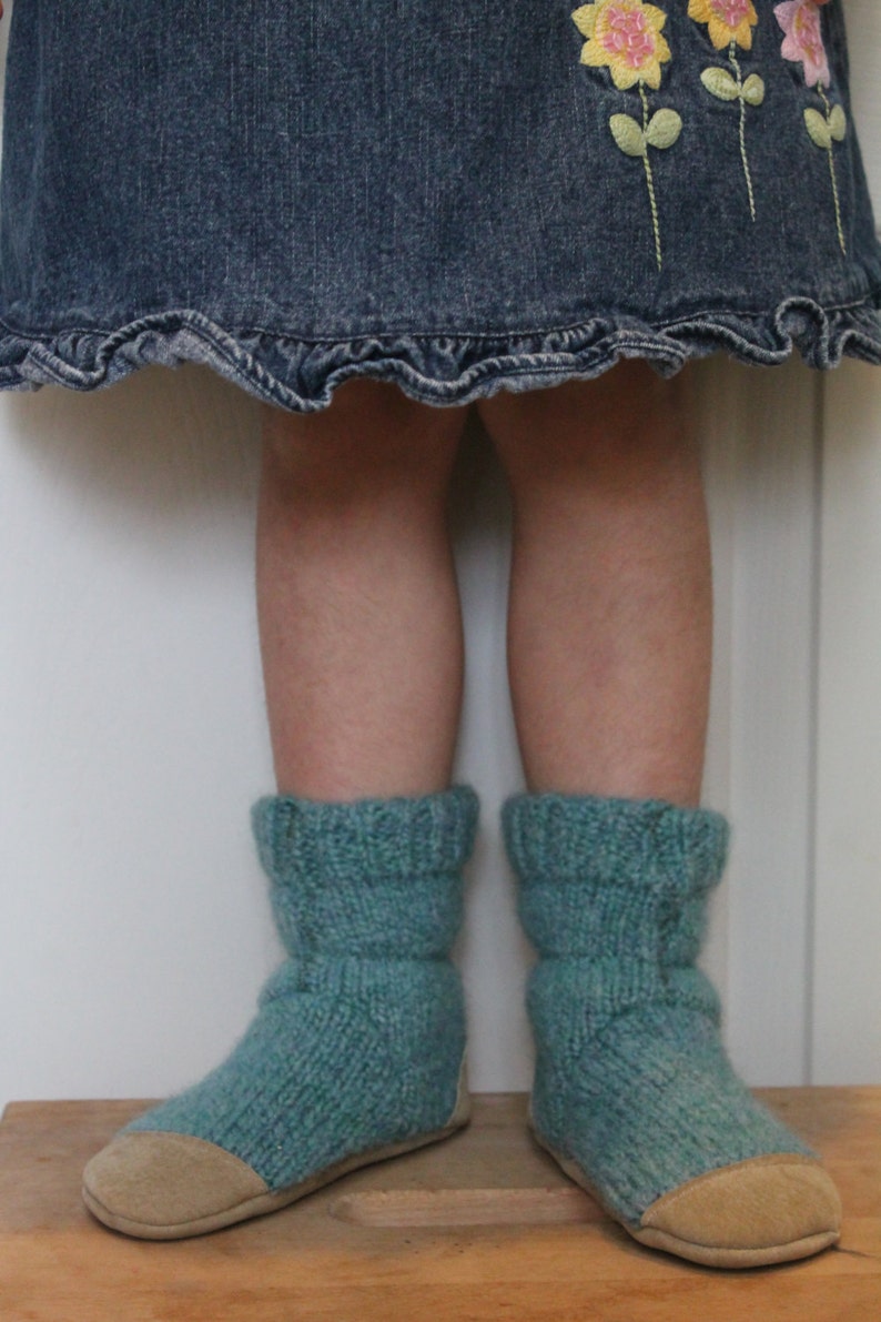 Wool Baby Slippers Booties Winter Skies Baby / Toddler Boots - Etsy