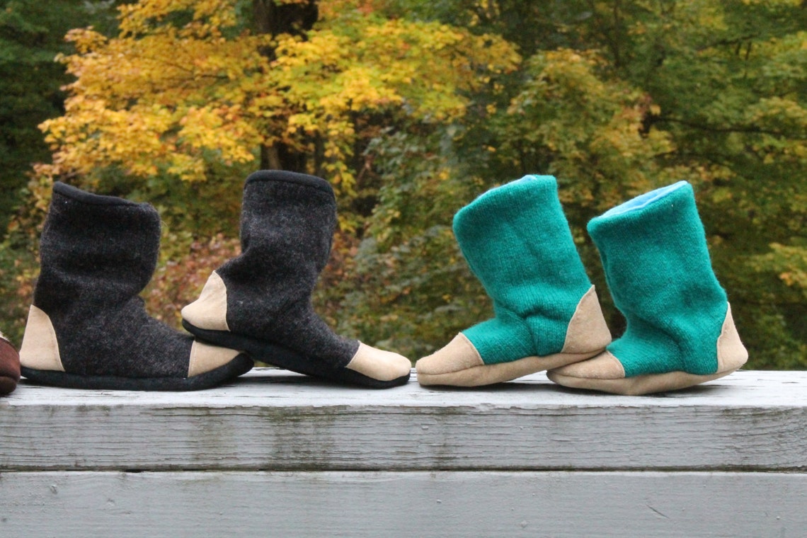 Suede / Leather Toes and Heel Protector Add-on Wooly Boots and - Etsy