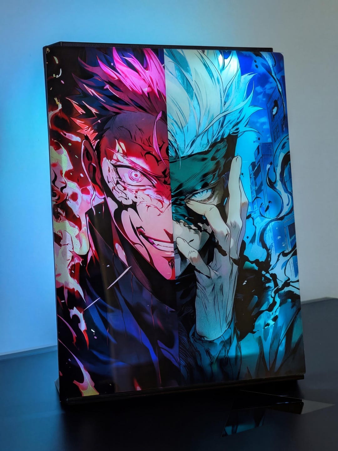 Gojo Vs Sukuna Light Board | Aura Box Jujutsu Kaisen | Epic Duel Anime ...