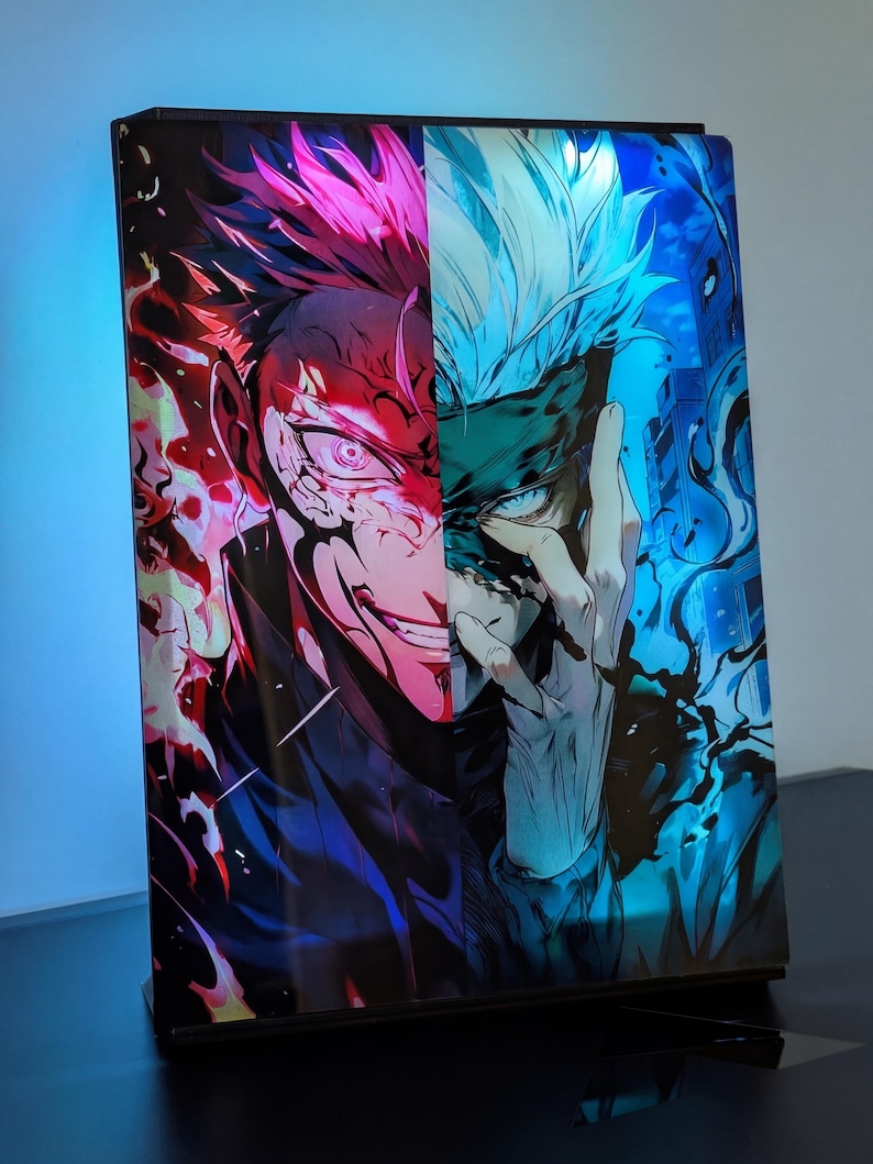 Gojo Vs Sukuna Light Board | Aura Box Jujutsu Kaisen | Epic Duel Anime ...