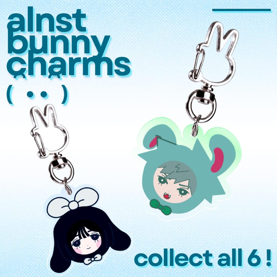 ALIEN STAGE Mini Bunny Charms! - Etsy