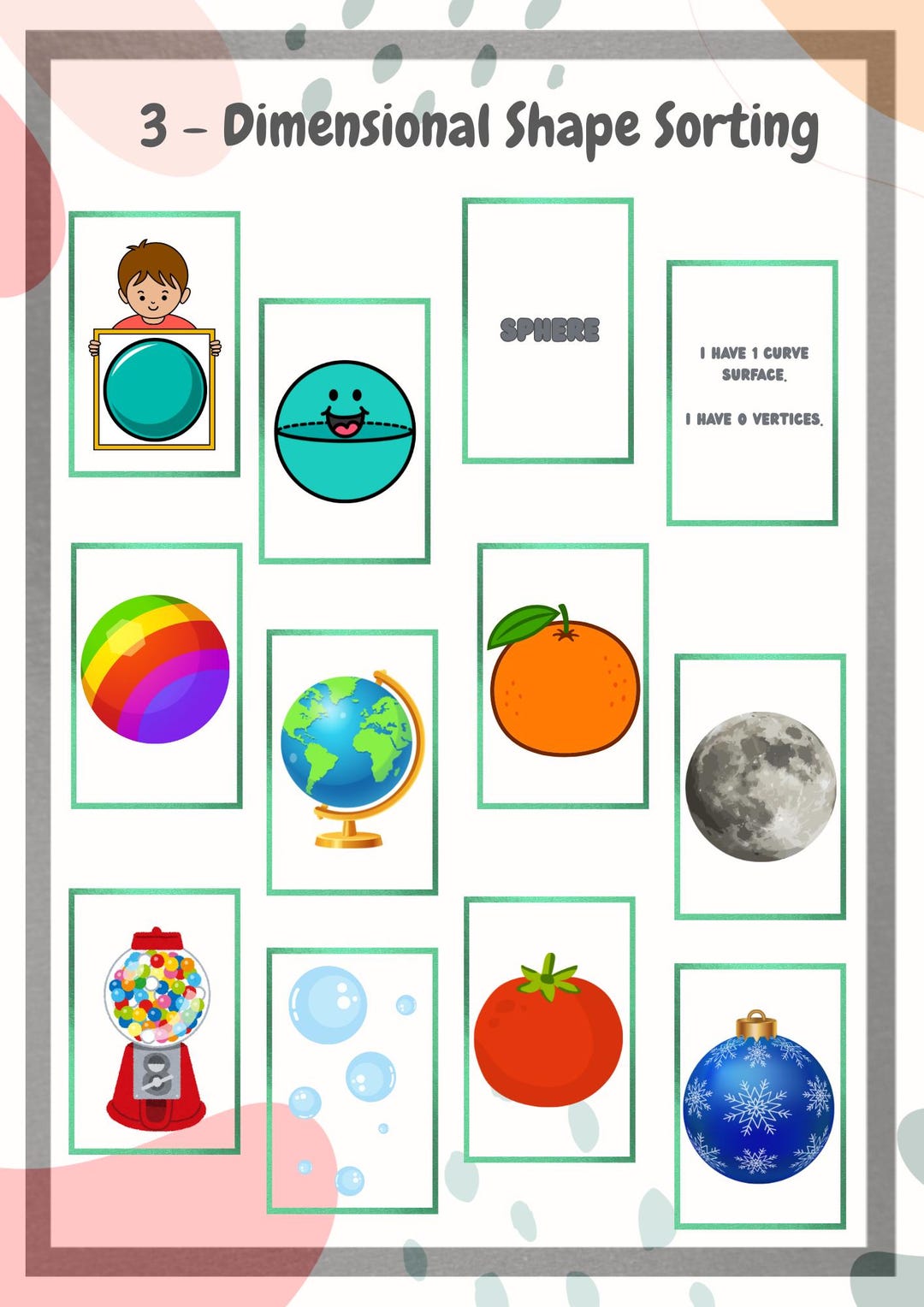 3D Shape Sorting – Math Activity - Etsy Canada