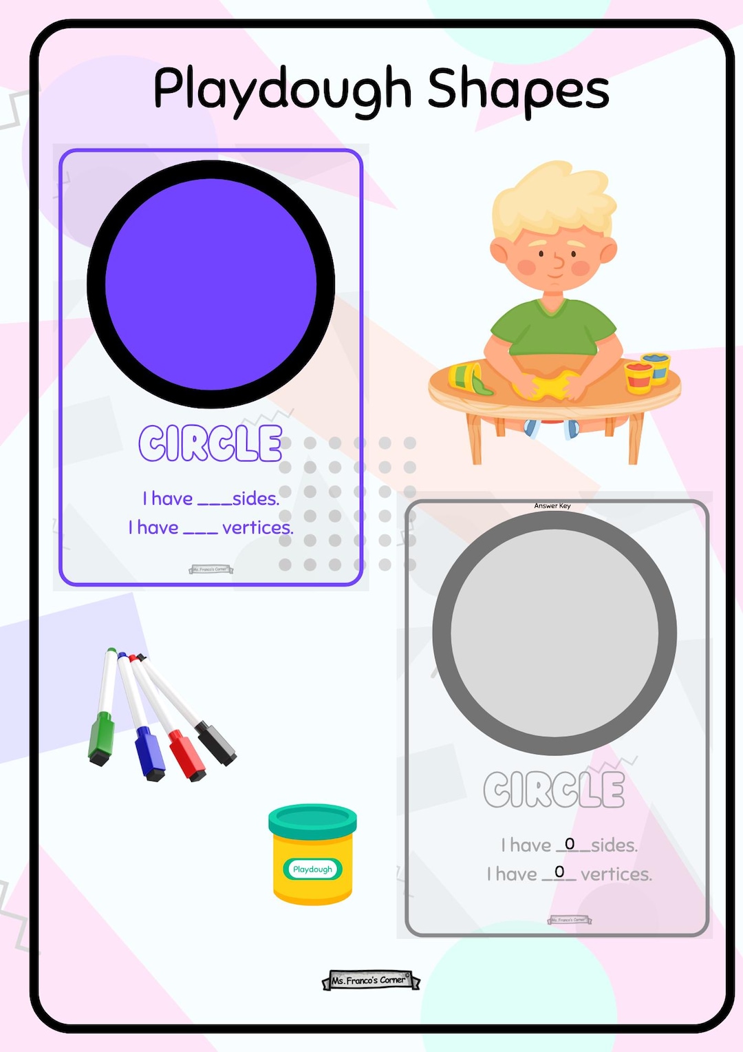 Playdough Shapes in English | 2D Shapes Hands-on Geometry Activity ...