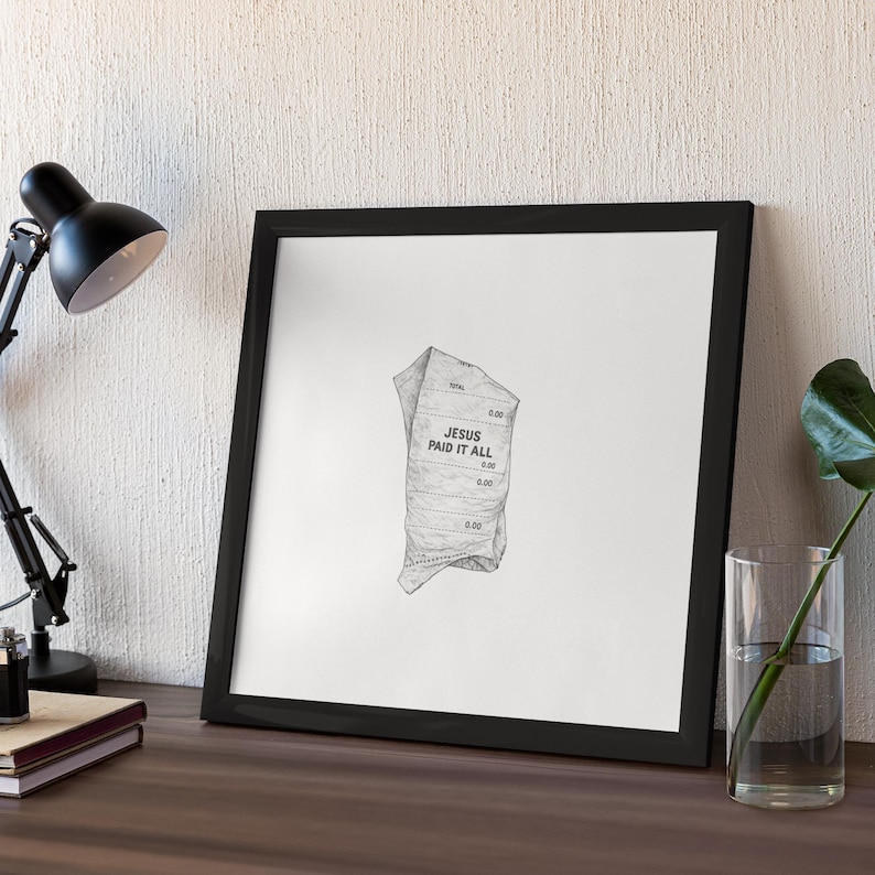 Paid in Full — No. 13 | Minimal Jesus Sketch (digital Print) - Etsy