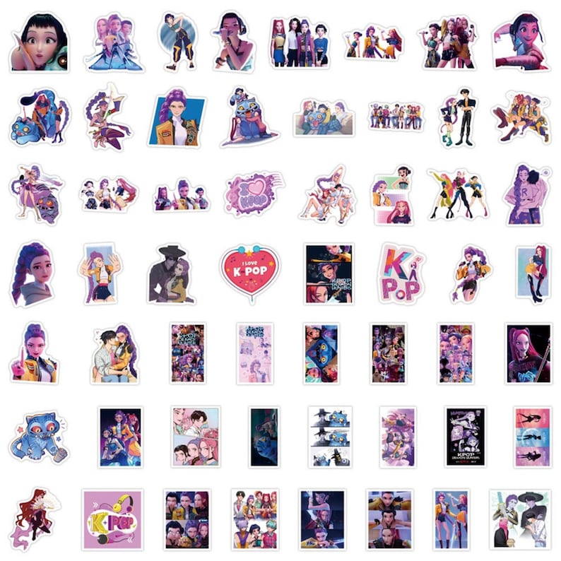 Kpop Demon Hunters Sticker, Kpop Demon Hunter Stickers – Mystery Cute K-pop Sticker Set, Kpop ...