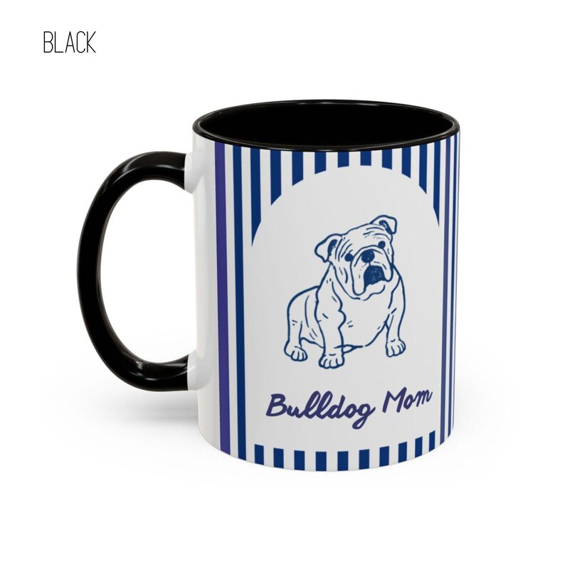 Bulldog Mug: Personalized Text and Multiple Color Options Coffee Cup - Etsy