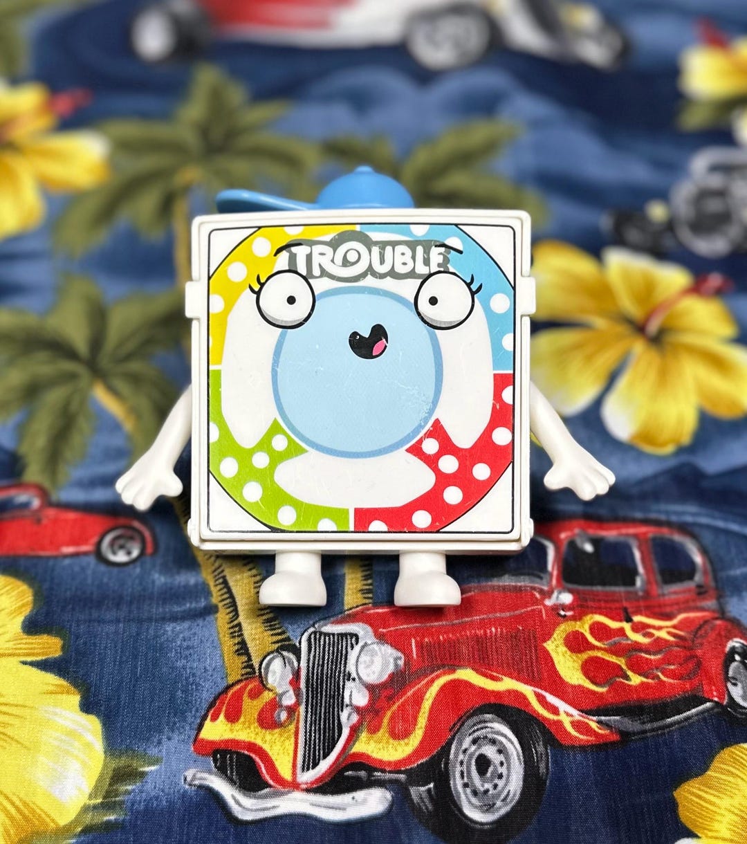Hasbro Gaming Trouble Figure • Pop-o-matic Dice Toy • Mini Board Game ...