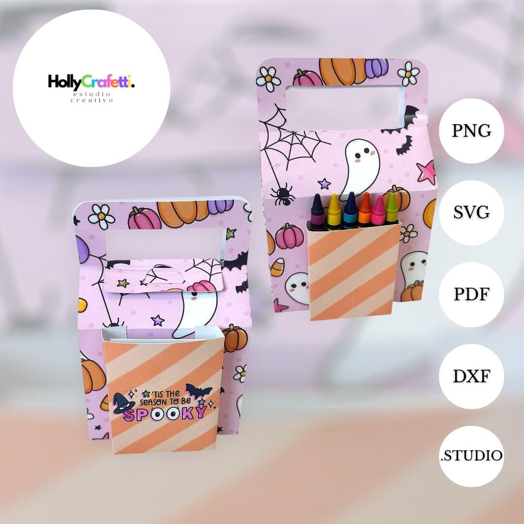 Editable Drawing Box Template With Crayon Holder | Digital Lunch Box ...