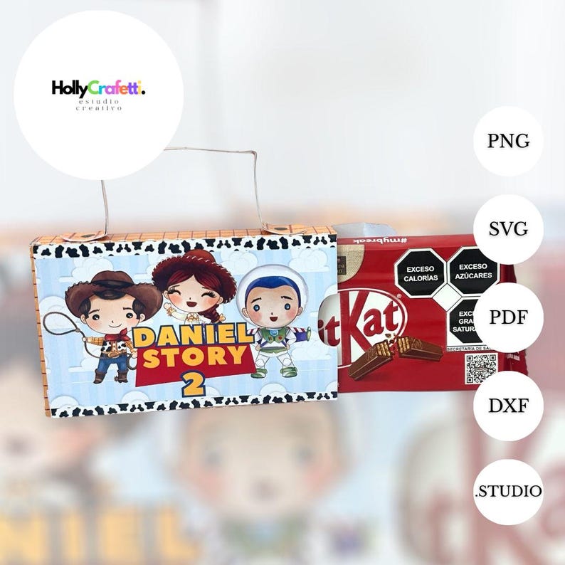 Editable Kit Kat Box Template | Chocolate Box Template | Silhouette ...