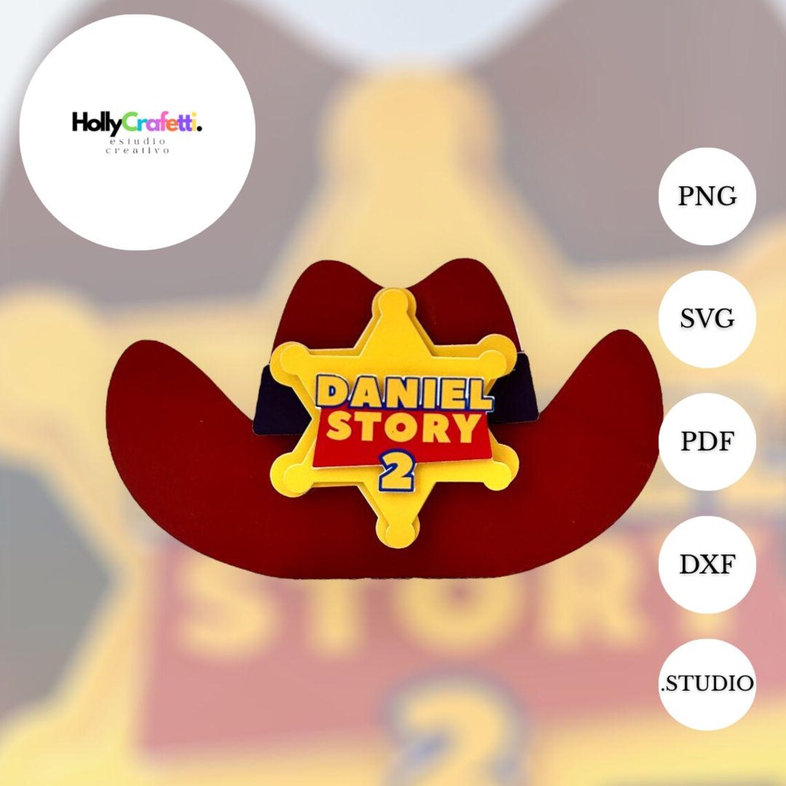 Hat Box Template | Cut File for Kids' Party Favors | Printable Cowboy ...