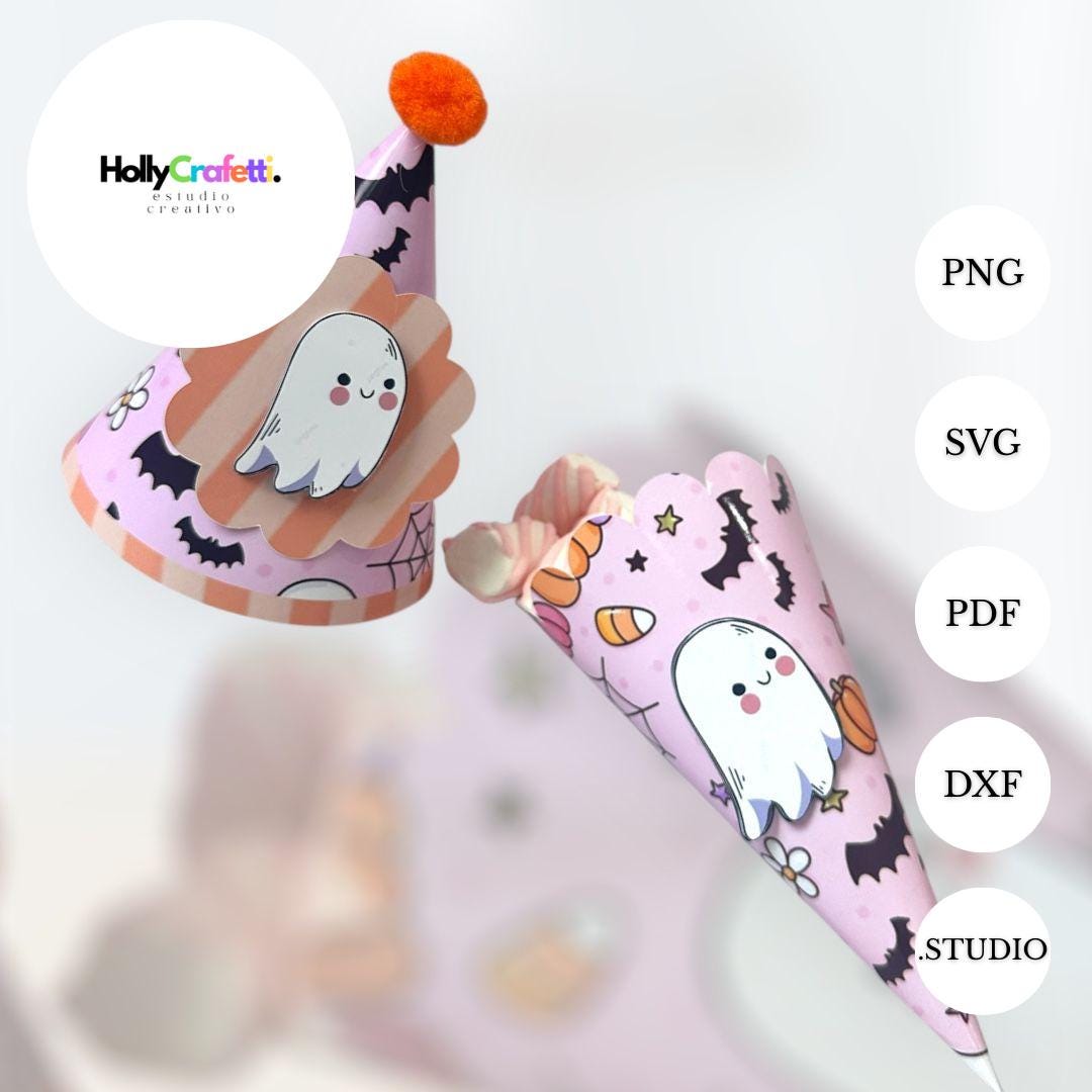 Editable Party Template Pack | Party Hat and Candy Cone Template | SVG ...