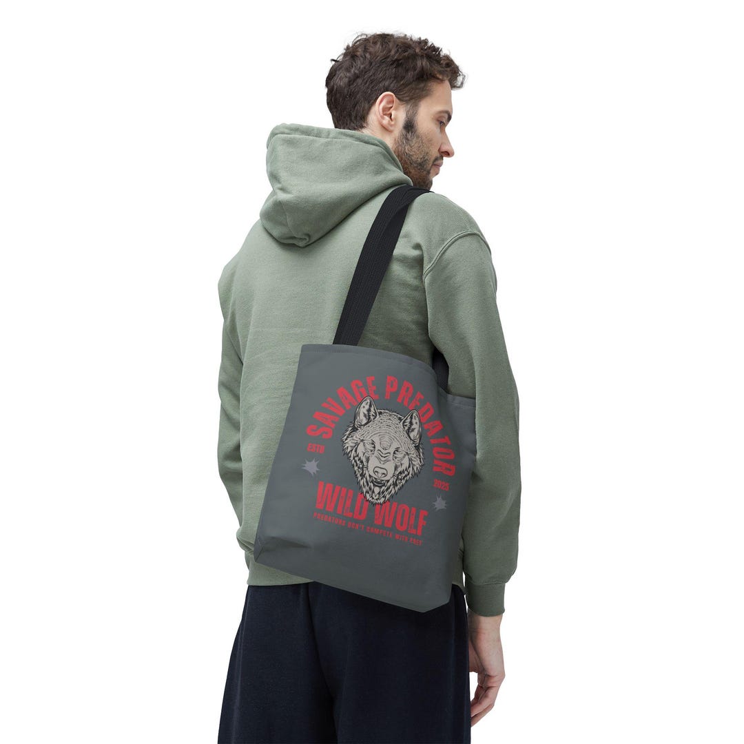 Wild Wolf Tote Bag: Savage Predator Design, Nature Lover Gift - Etsy